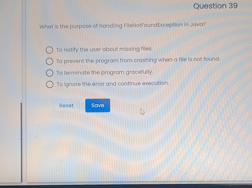 What is the purpose of handling | StudyX