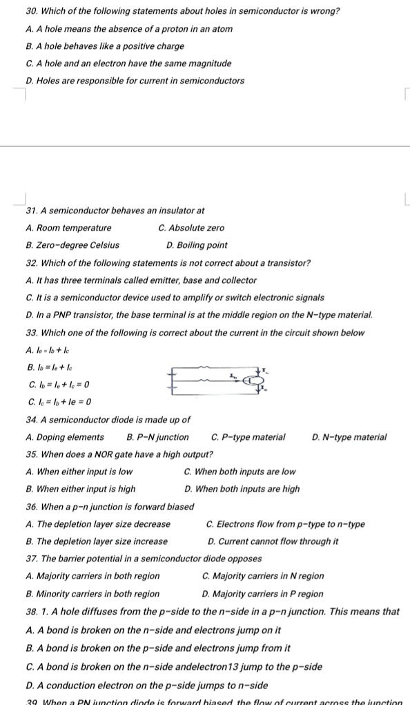 30. Which of the following statements about | StudyX
