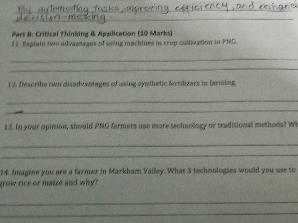 Part B: Critical Thinking Application (10 | StudyX