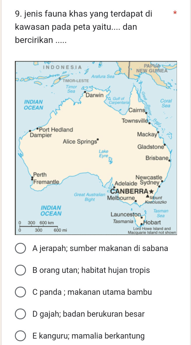 9. jenis fauna khas yang terdapat di kawasan | StudyX