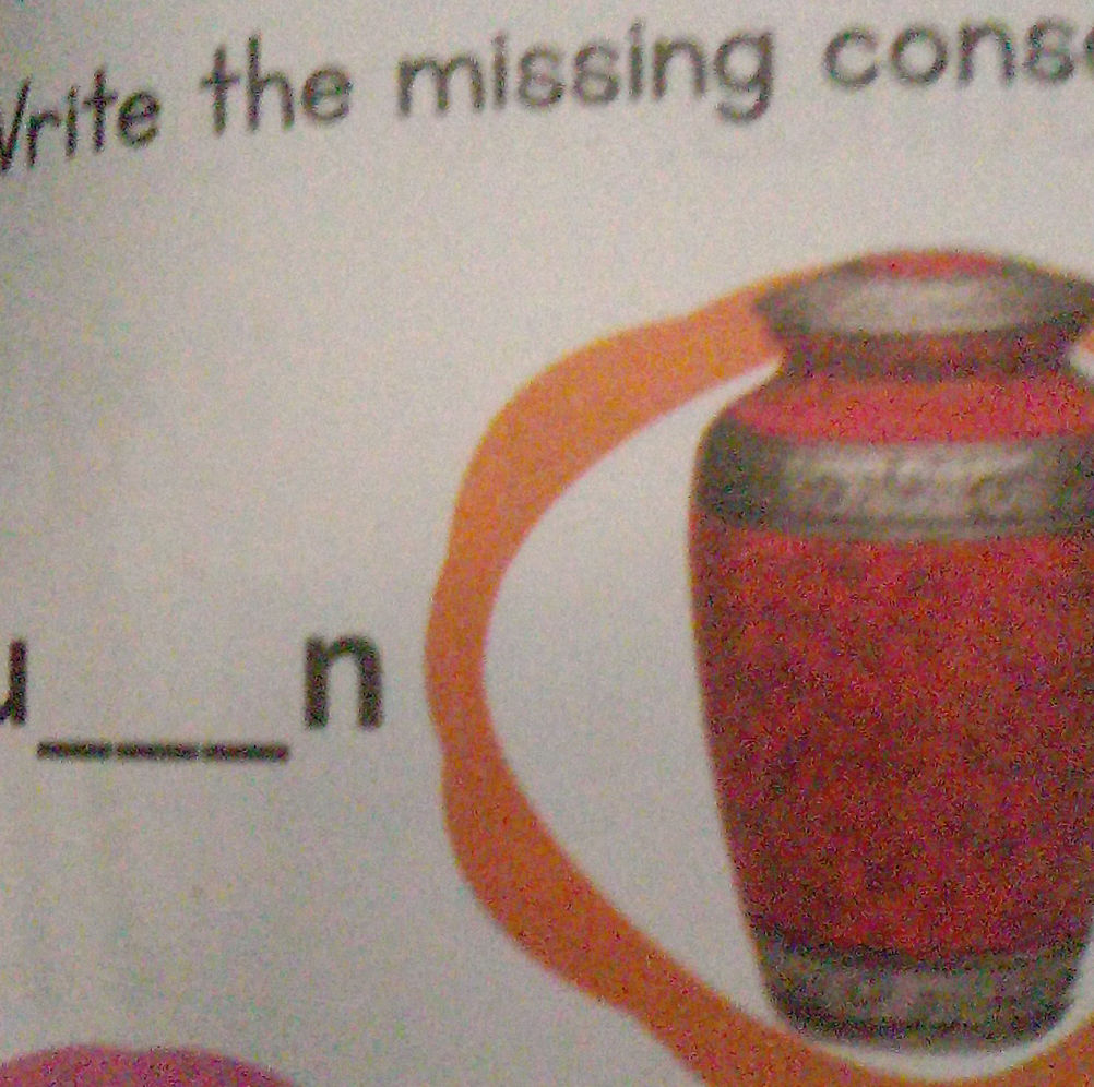 Fill in the missing consonant | StudyX