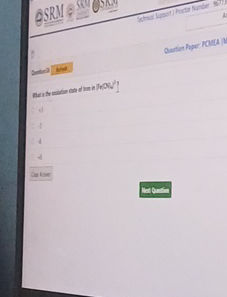 What is the oxidation state of iron in | StudyX