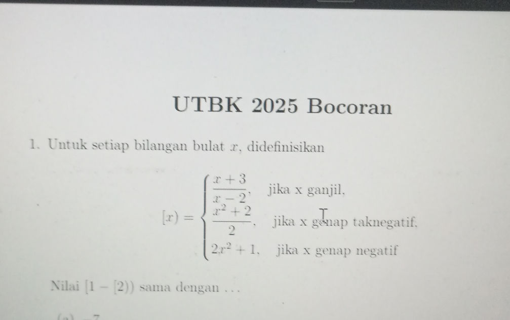 1. Untuk setiap bilangan bulat r, | StudyX
