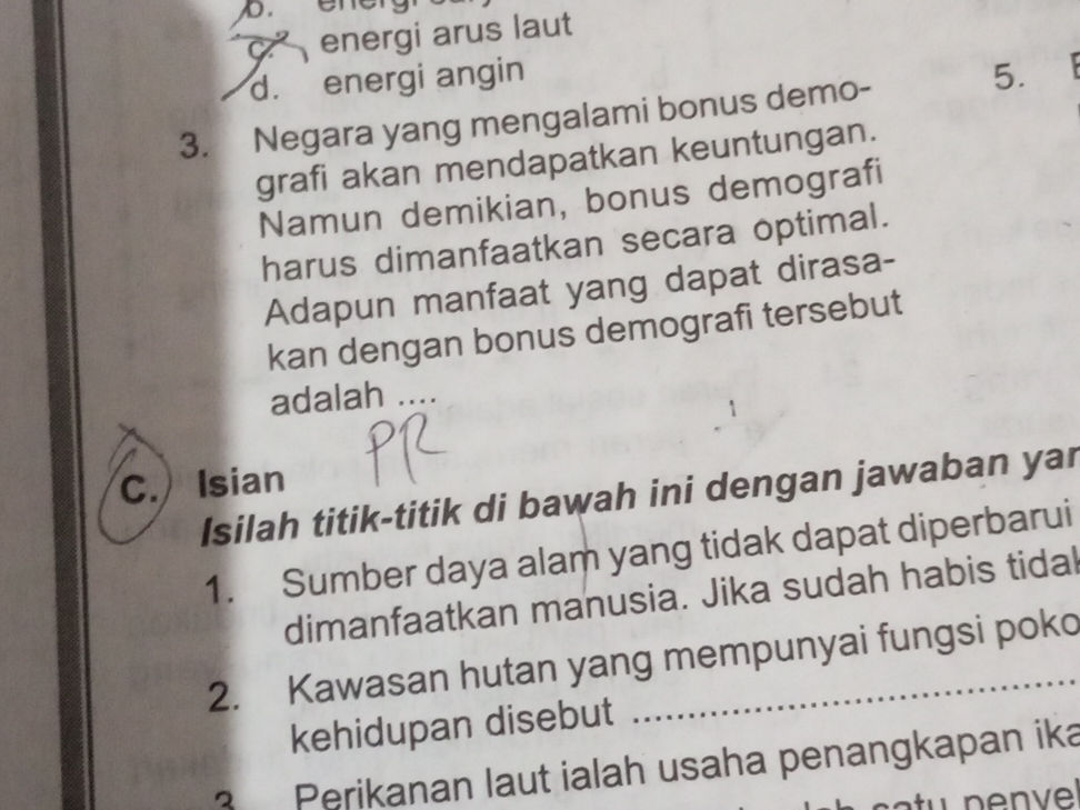 Isilah titik-titik di bawah ini dengan | StudyX