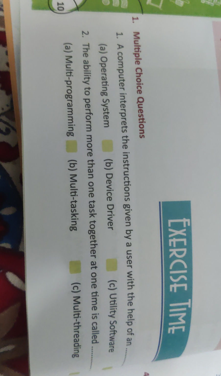 1. A computer interprets the instructions | StudyX