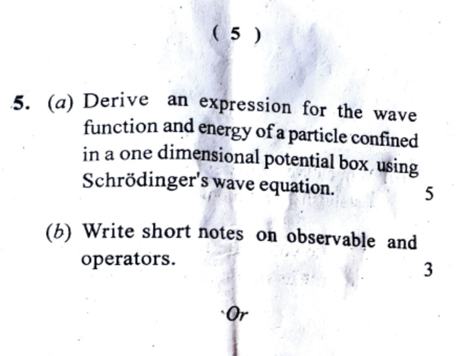 5. (a) Derive an expression for the wave | StudyX