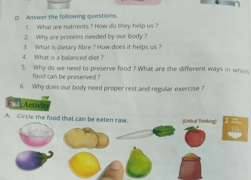 D. Answer the following questions. 1. What | StudyX