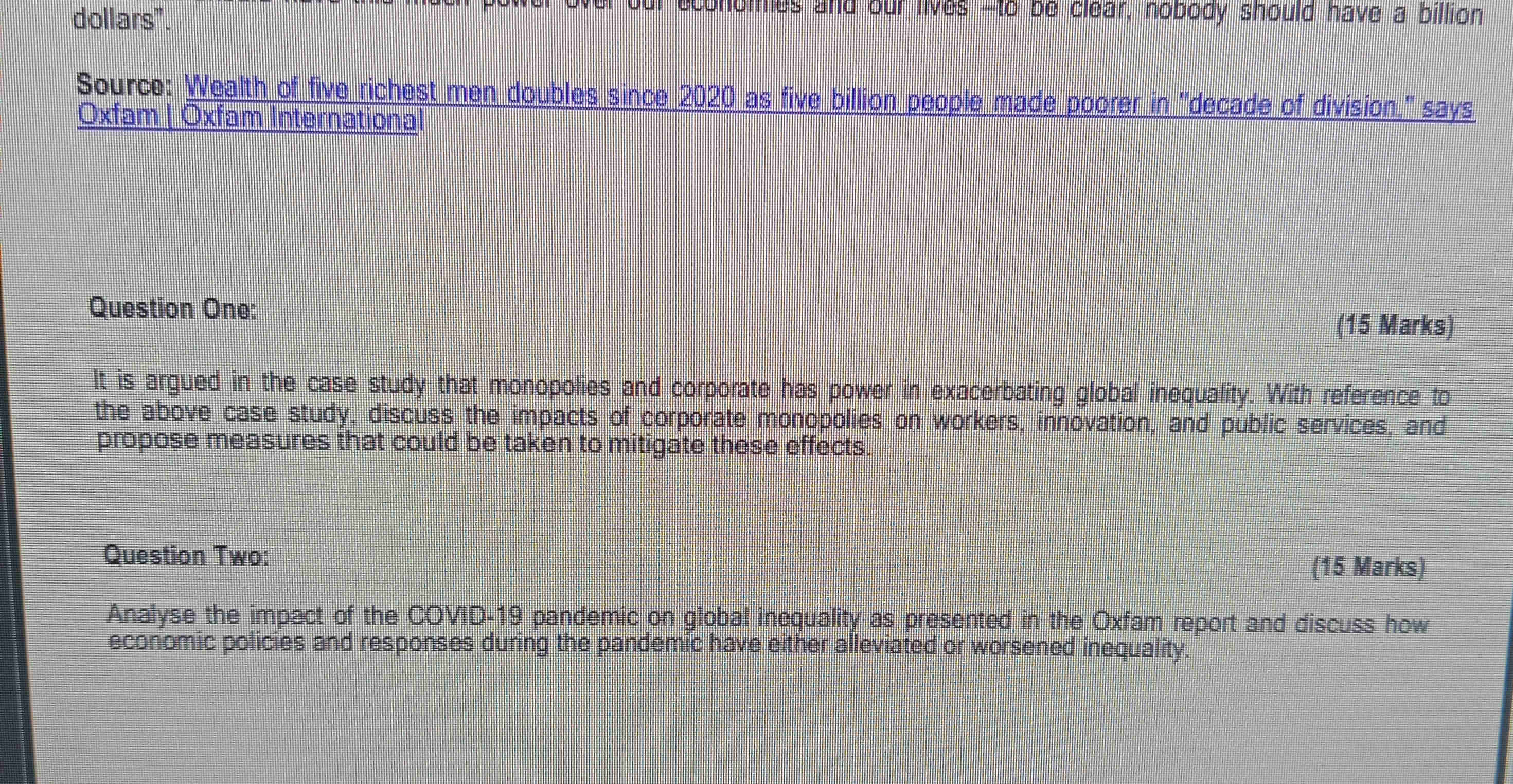 Question One: It is argued in the case | StudyX