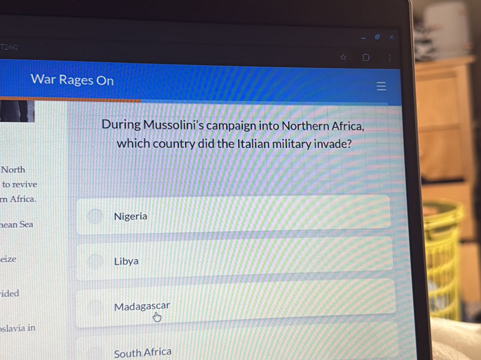 During Mussolini's campaign into Northern | StudyX