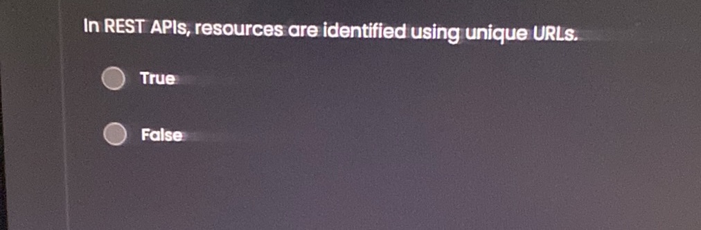 In REST APIs, resources are identified using | StudyX