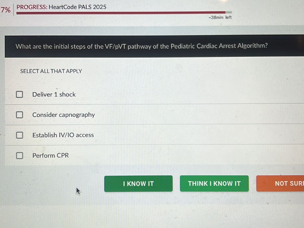 What are the initial steps of the VF/pVT | StudyX