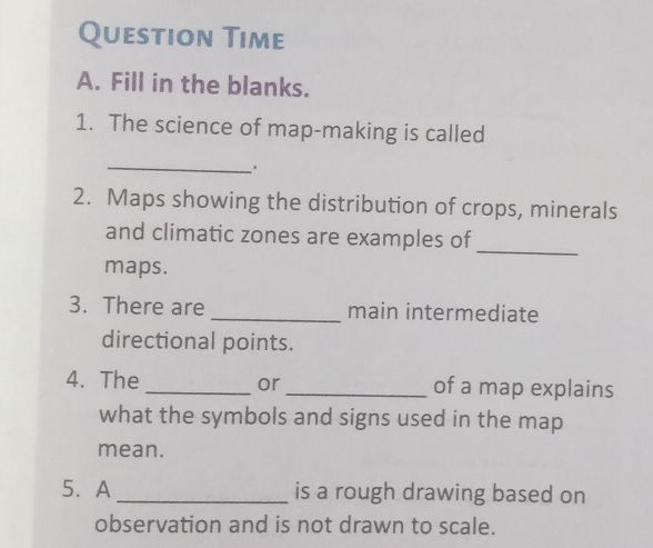 A. Fill in the blanks. 1. The science of | StudyX
