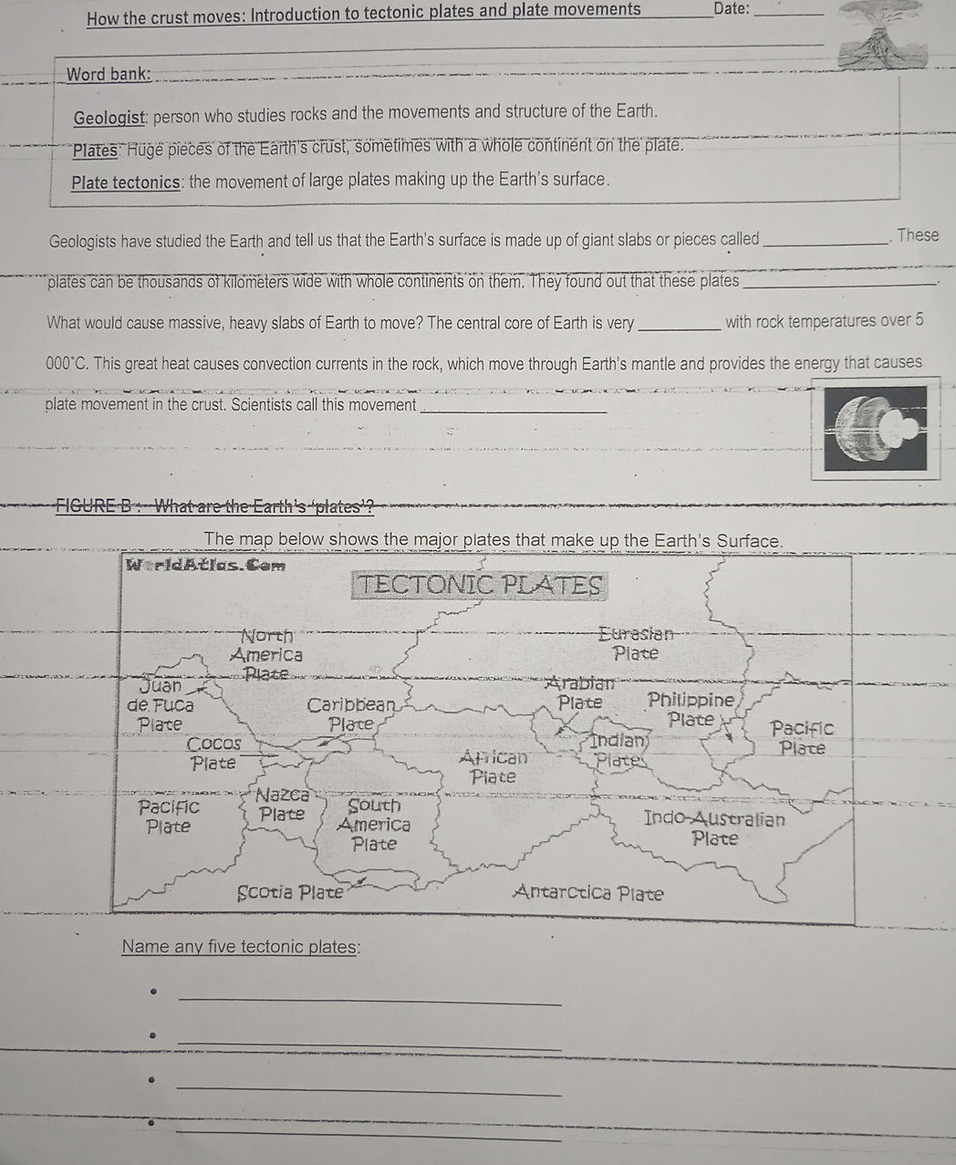 Word bank: Geologist: person who studies | StudyX