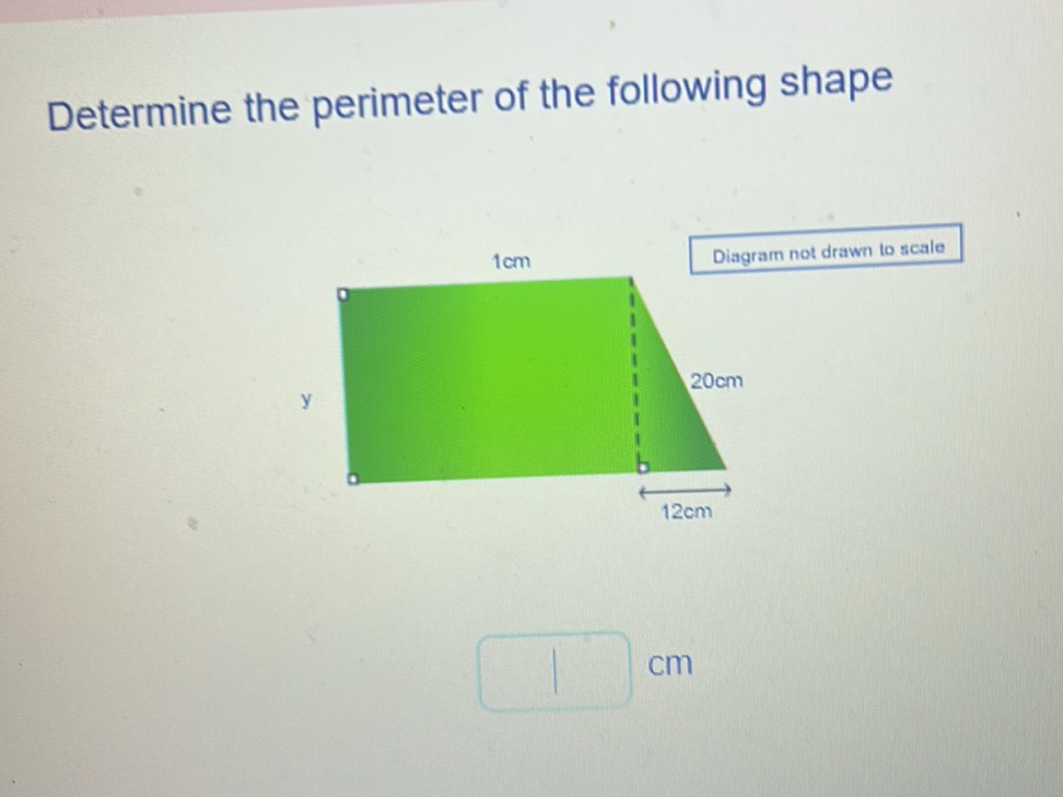 Determine the perimeter of the following | StudyX
