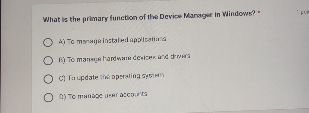 What is the primary function of the Device | StudyX
