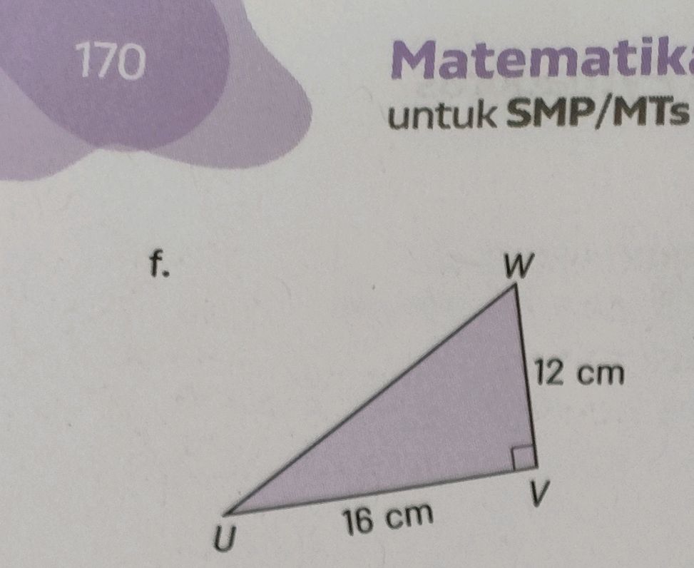 f. Consider the right triangle with sides | StudyX