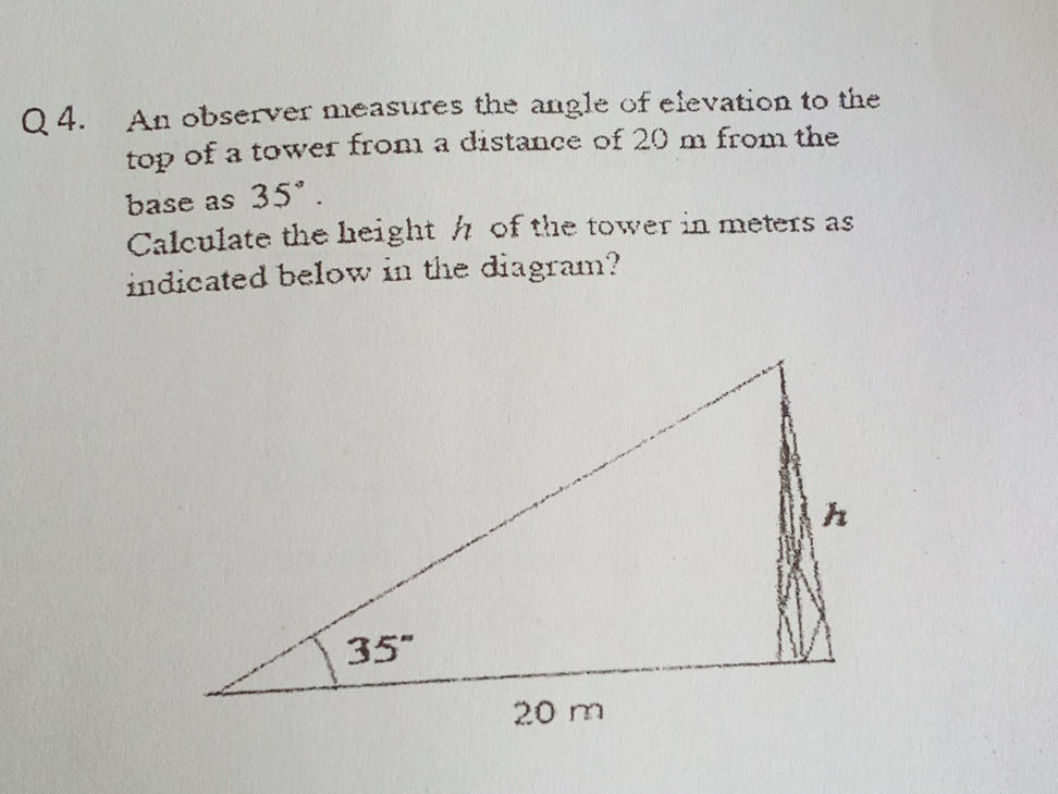 Q 4. An observer measures the angle of | StudyX