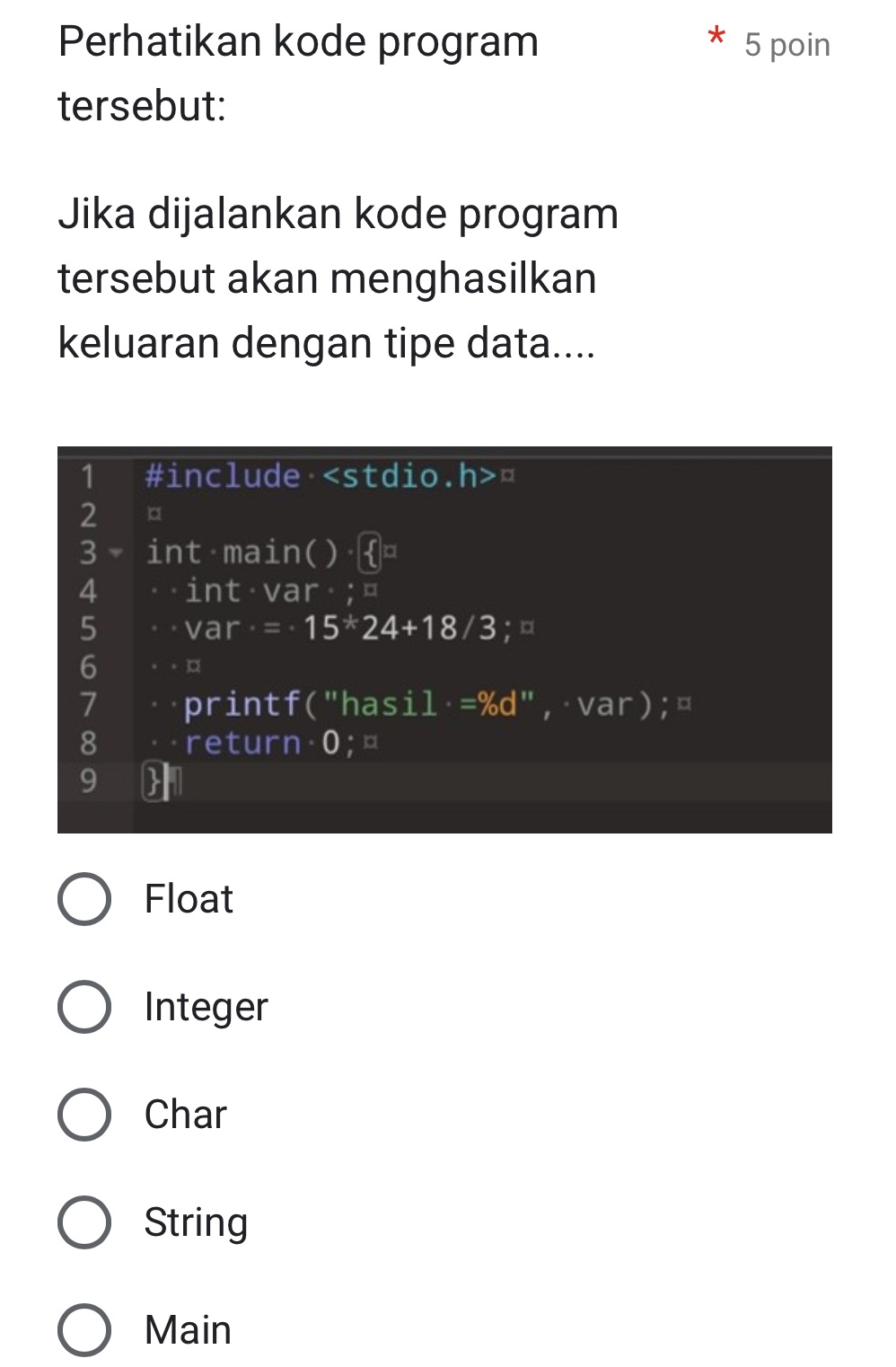 Perhatikan kode program tersebut: Jika | StudyX