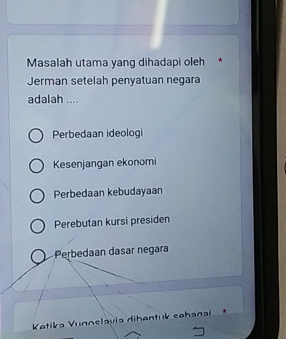Masalah utama yang dihadapi oleh Jerman | StudyX