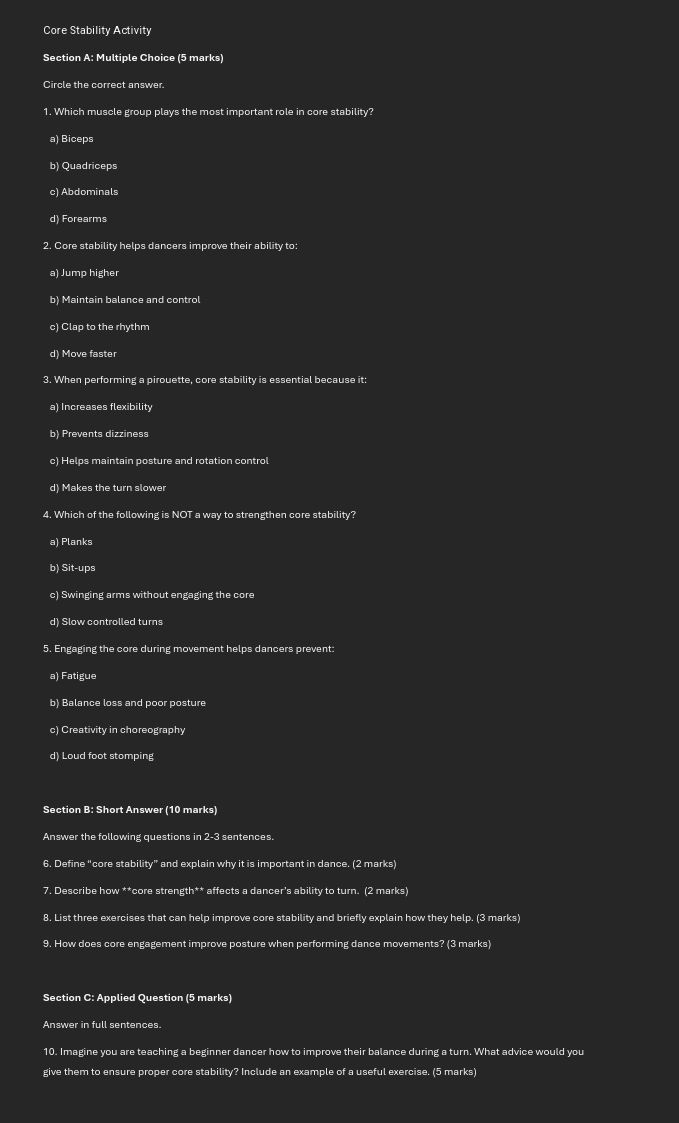 Section A: Multiple Choice (5 marks) Circle | StudyX