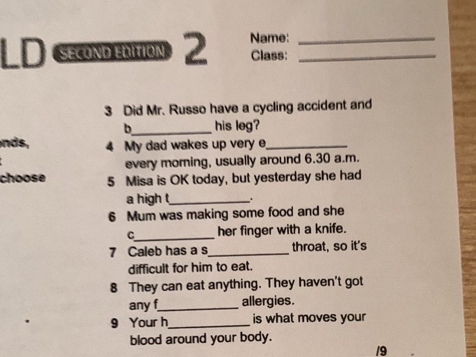 3 Did Mr. Russo have a cycling accident and | StudyX