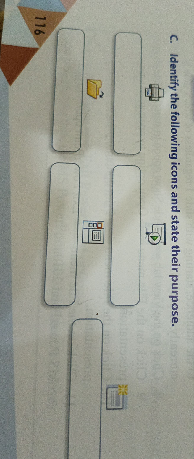C. Identify the following icons and state | StudyX