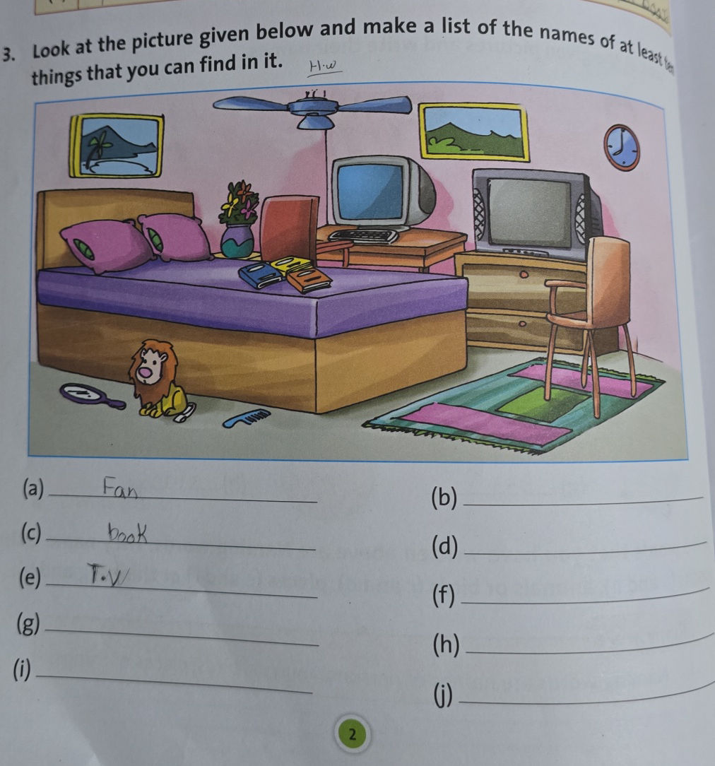 3. Look at the picture given below and make | StudyX