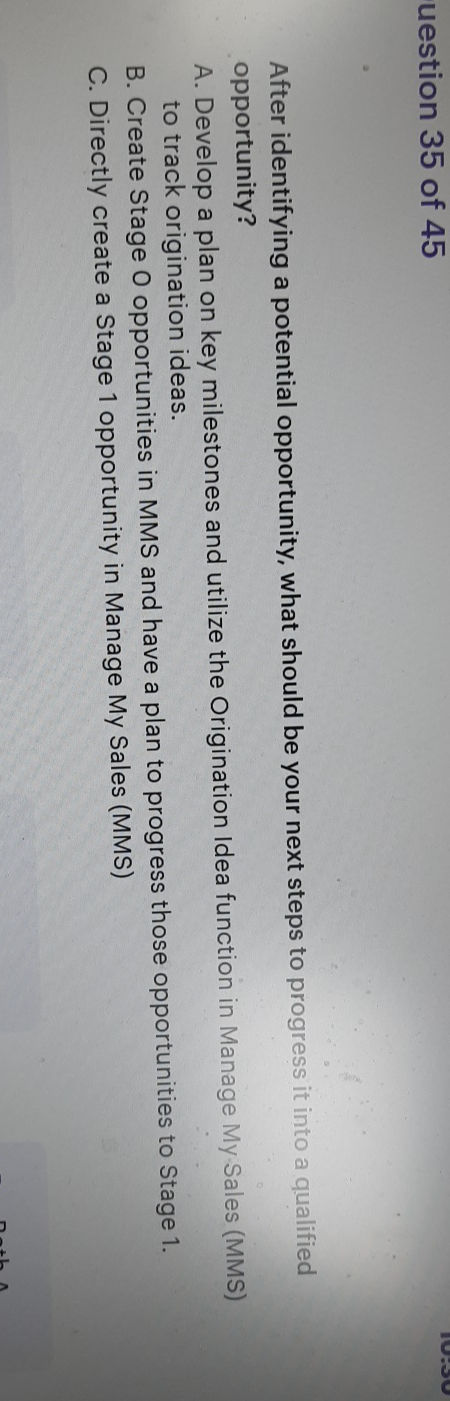 After identifying a potential opportunity, | StudyX