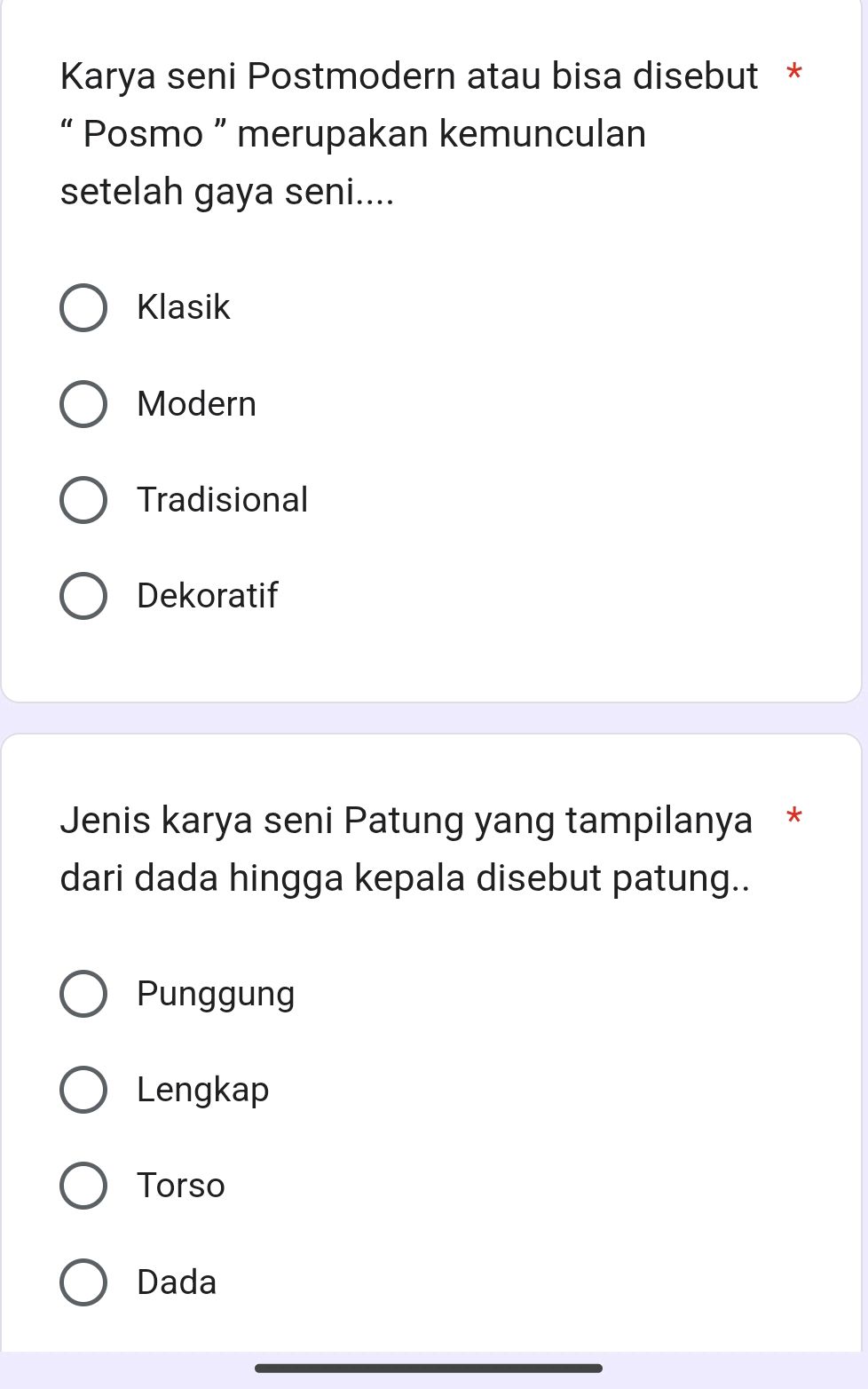 Karya seni Postmodern atau bisa disebut | StudyX