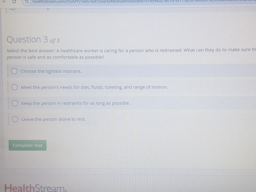 Select the best answer: A healthcare worker | StudyX