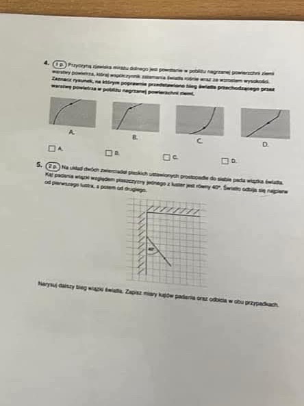 5. (2p) Na układ dwóch zwierciadeł płaskich | StudyX