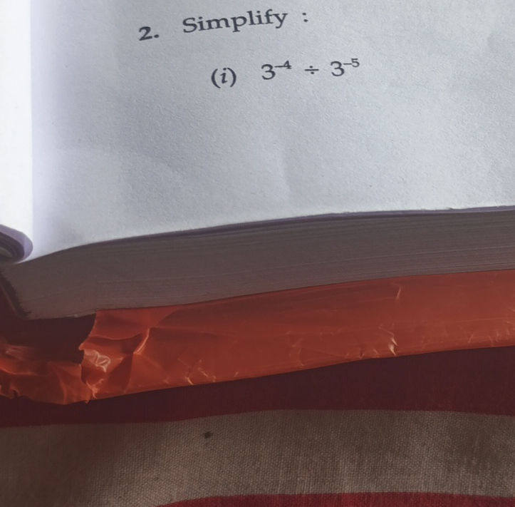Simplifying Exponential Expressions: $3^{-4} | StudyX