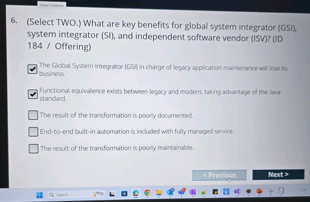 6. (Select TWO.) What are key benefits for | StudyX
