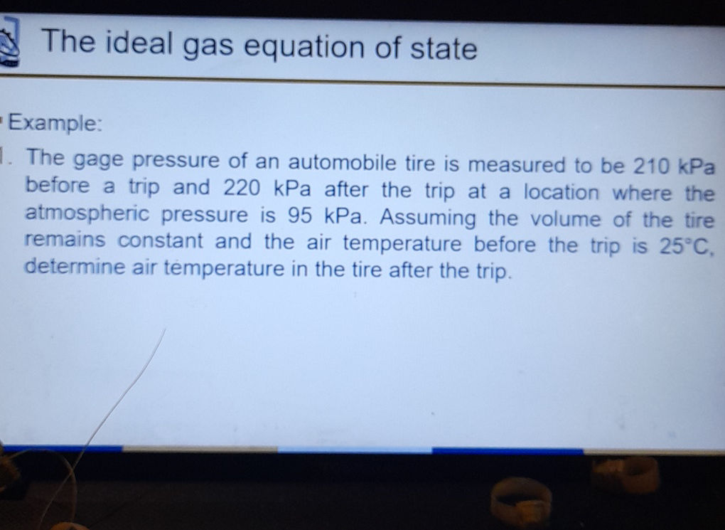 The ideal gas equation of state Example: | StudyX