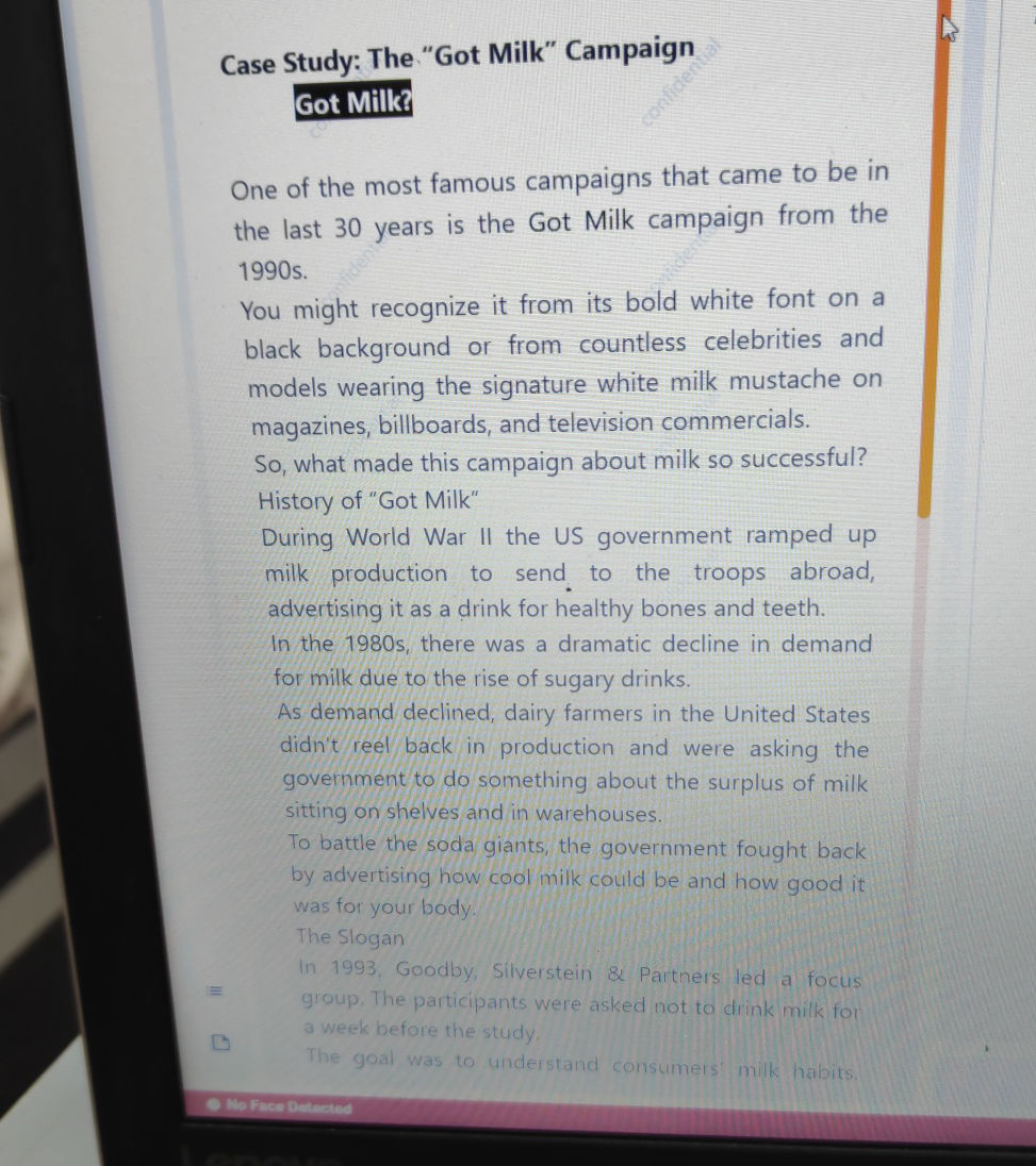 So, what made this campaign about milk so | StudyX