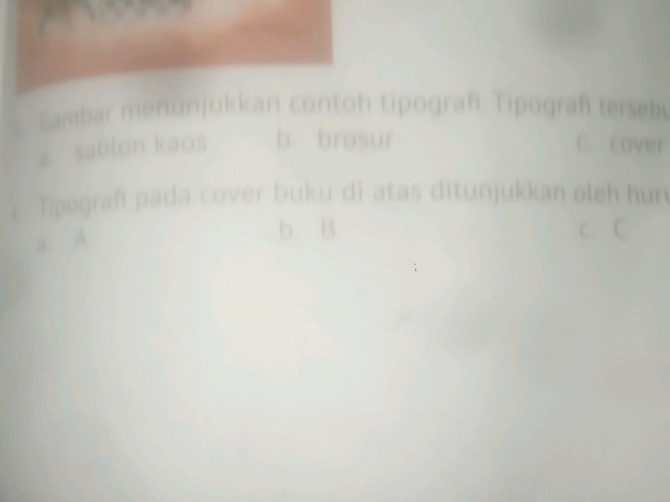 Gambar menunjukkan contoh tipografi. | StudyX