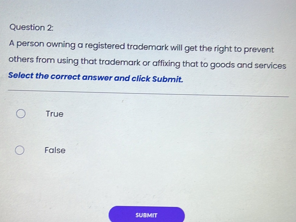 Question 2: A person owning a registered | StudyX