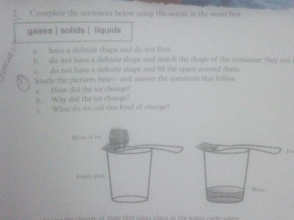 2. Complete the sentences below using the | StudyX