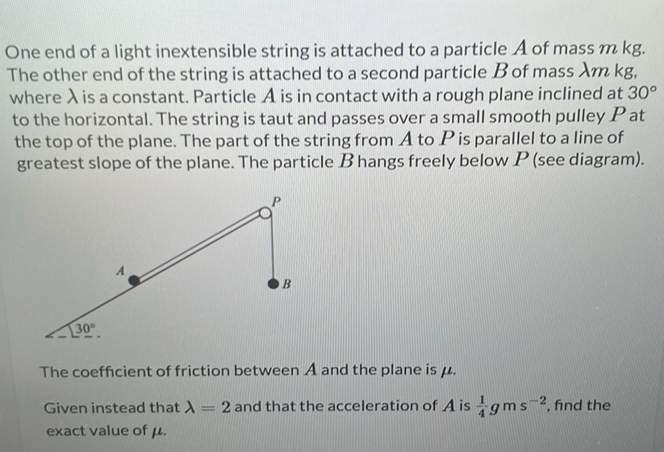 One end of a light inextensible string is | StudyX