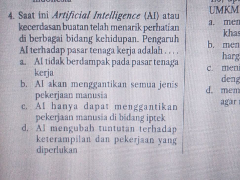 4. Saat ini Artificial Intelligence (AI) | StudyX
