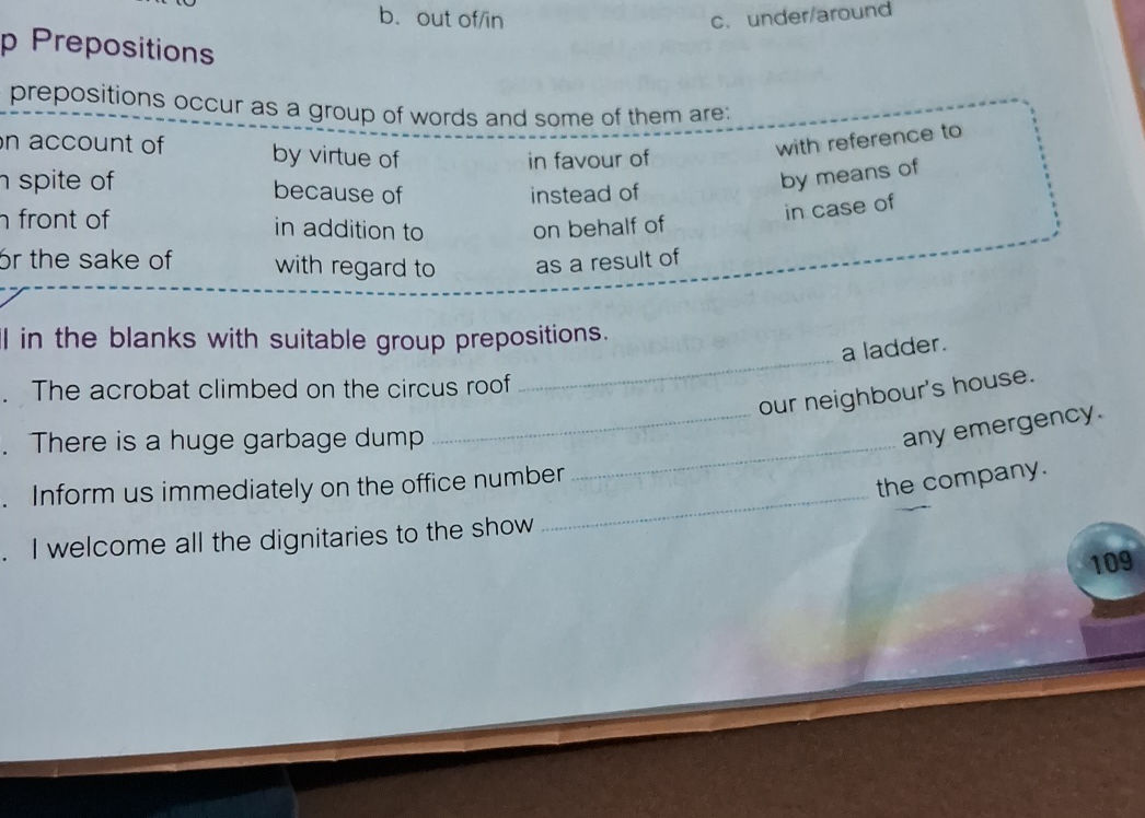Fill in the blanks with suitable group | StudyX