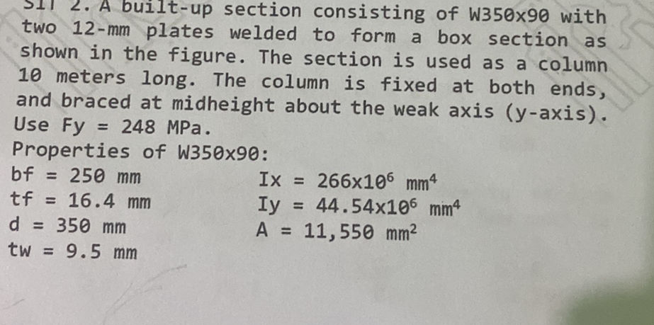 SIT 2. A built-up section consisting of | StudyX