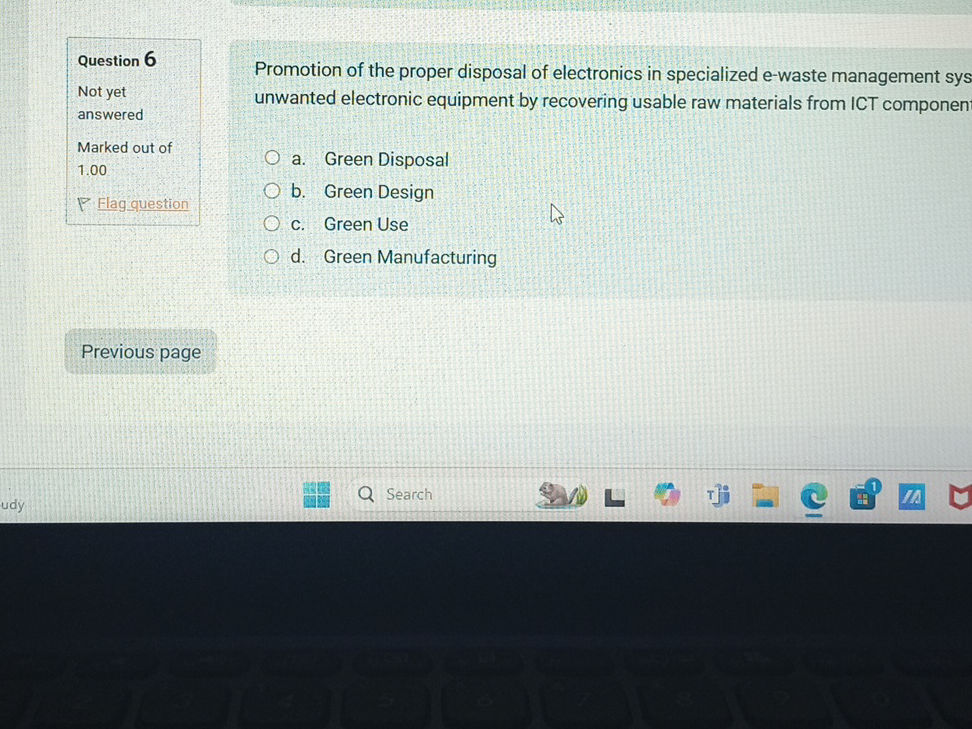 Promotion of the proper disposal of
