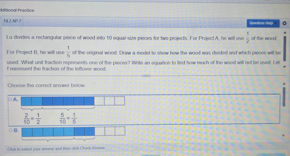 Lu divides a rectangular piece of wood into | StudyX