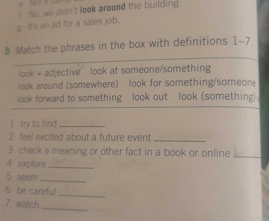 Match the phrases in the box with | StudyX