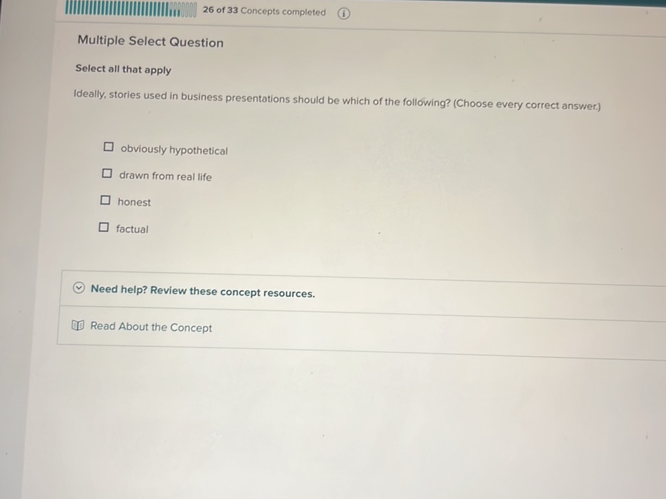 Multiple Select Question Select all that | StudyX
