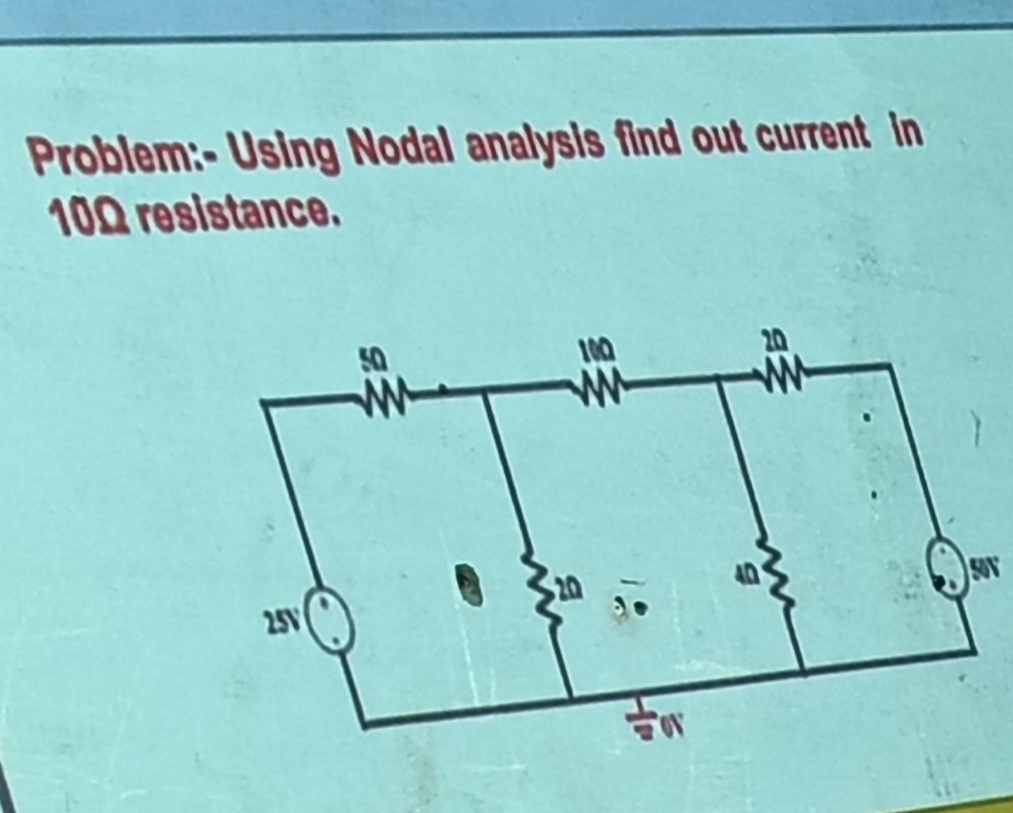 Problem:- Using Nodal analysis find out | StudyX