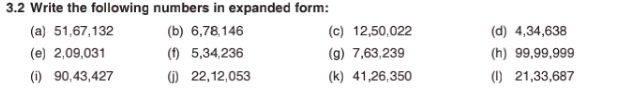 3.2 Write the following numbers in expanded | StudyX