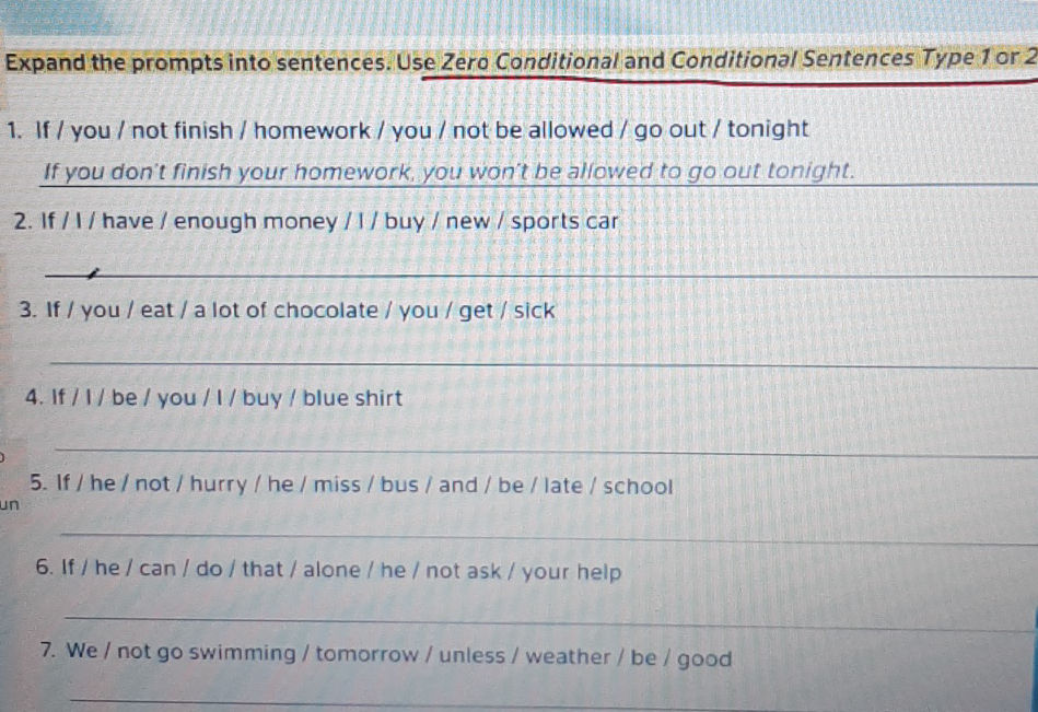 Expand the prompts into sentences. Use Zero | StudyX