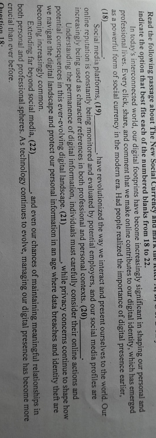 Read the following passage about The New | StudyX